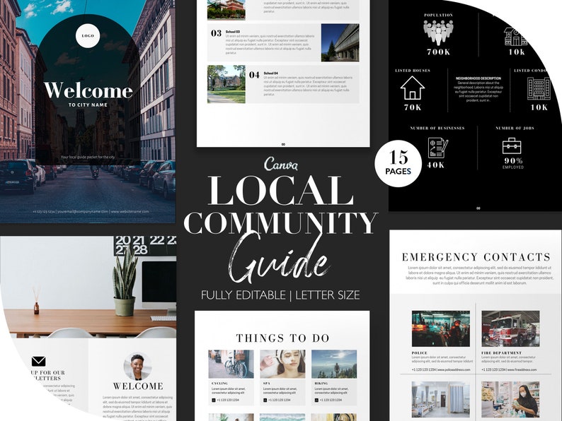 Real Estate Local Community Guide Template City Guide - Etsy