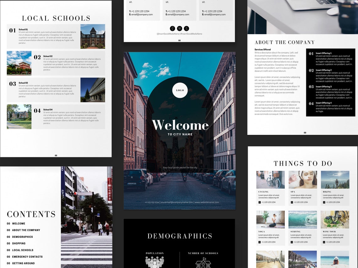 Real Estate Local Community Guide Template City Guide - Etsy