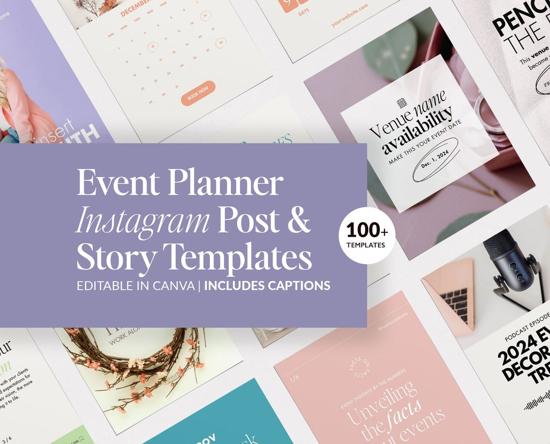 Wedding Event Planner Instagram Template Event Venue Rental Instagram ...
