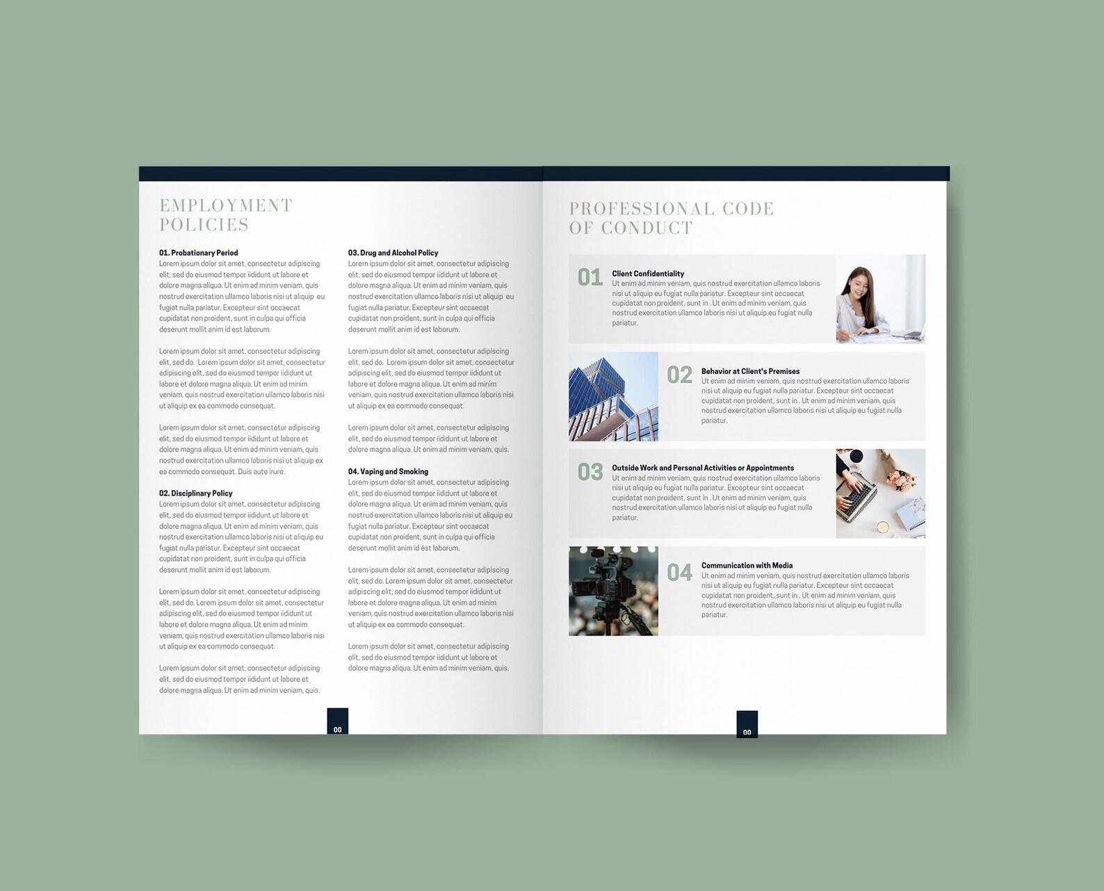 Employee Handbook Human Resource Handbook Onboarding - Etsy