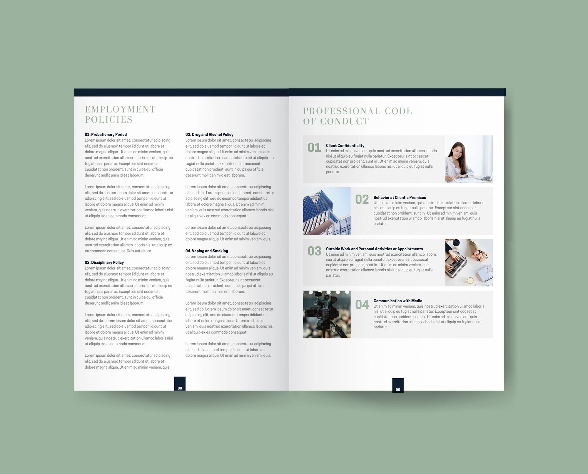 Employee Handbook Human Resource Handbook Onboarding - Etsy