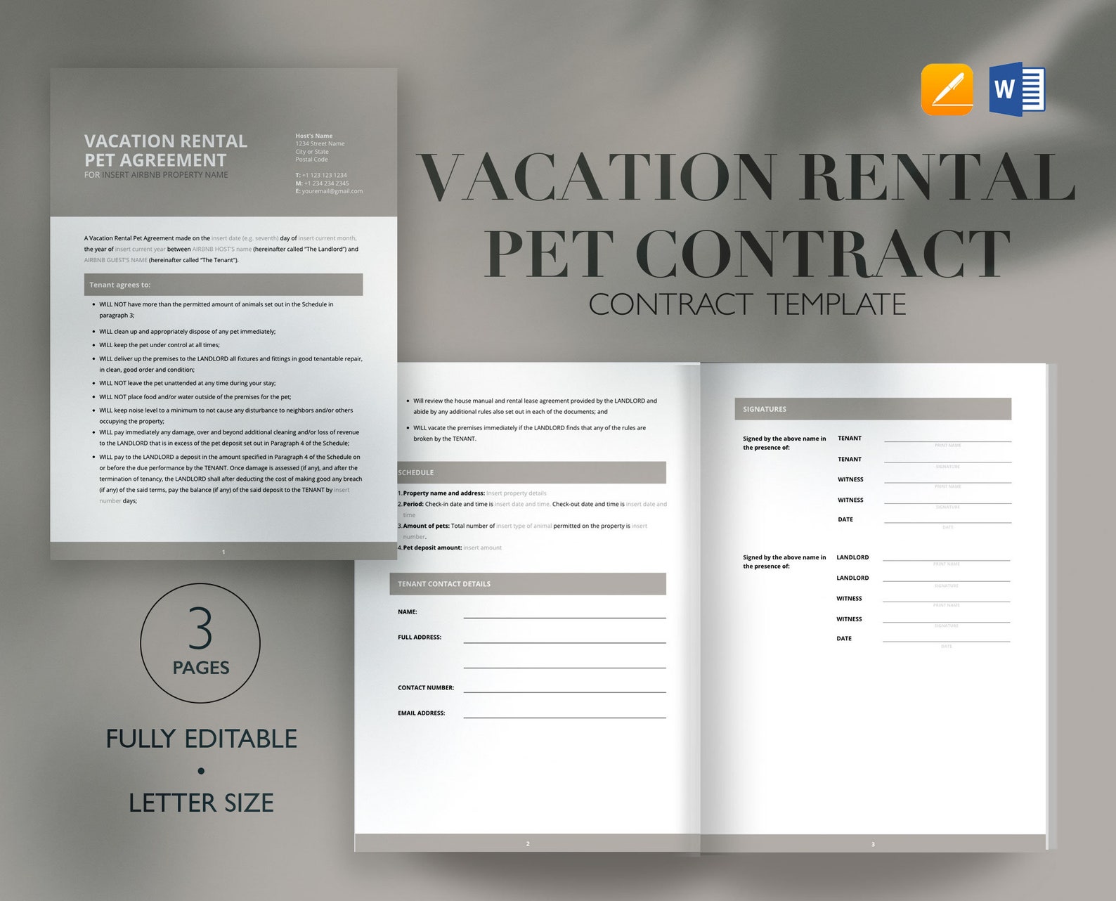 Airbnb VRBO Contract Bundle House Cleaning Contract - Etsy