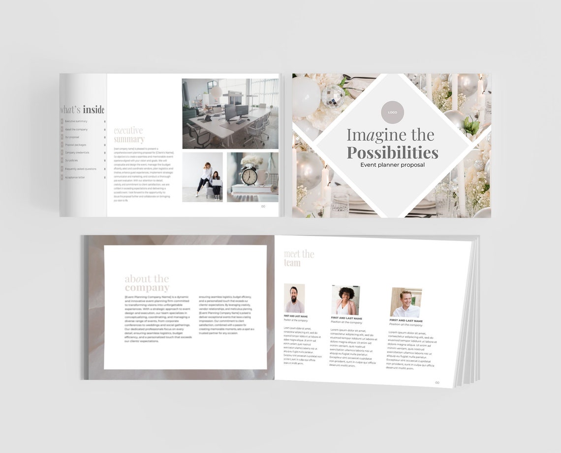 Event Planner Proposal Template Wedding Planner Canva Guide Event ...