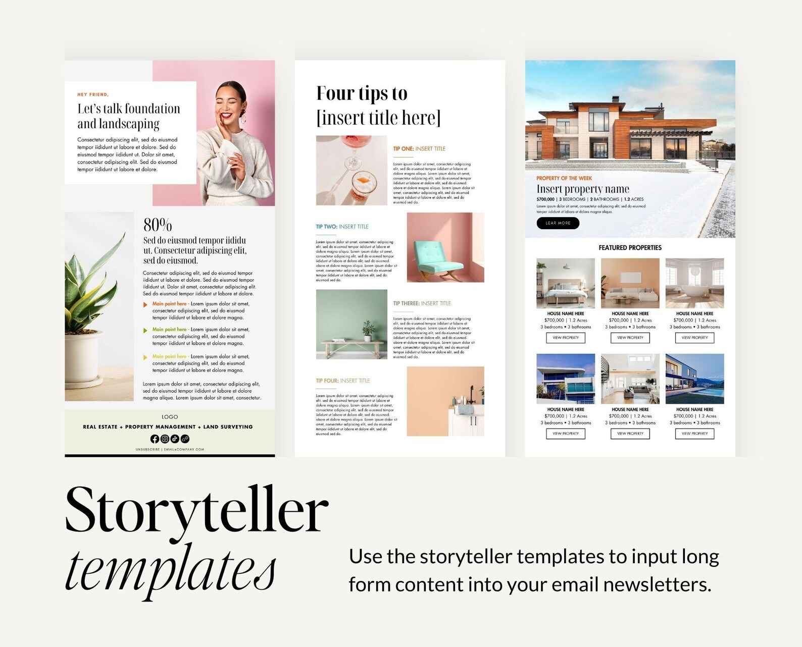 Realtor Email Newsletter Templates: 55+ Customizable CANVA Layouts ...