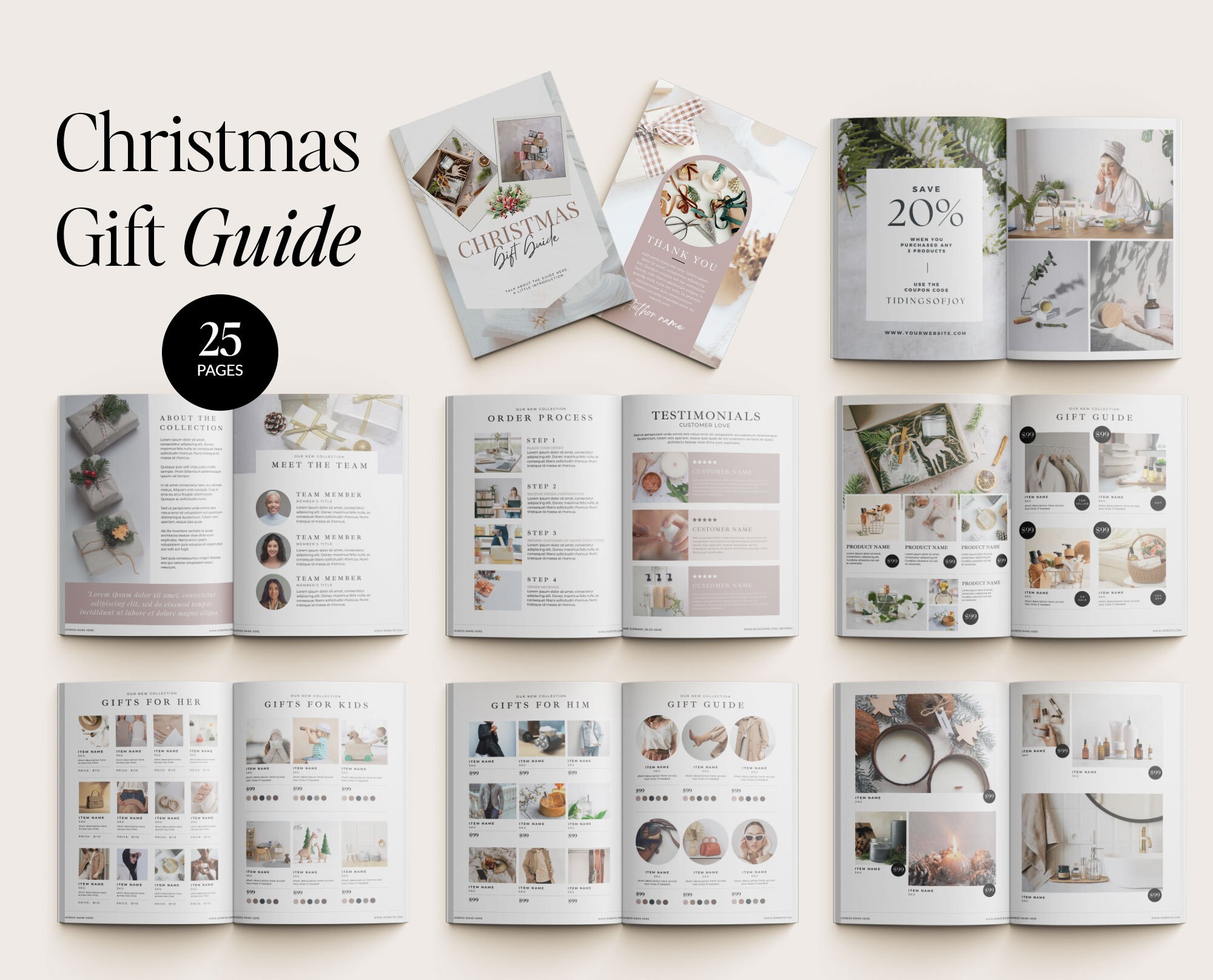 Ultimate Christmas Templates Bundle Greeting Cards Holiday - Etsy