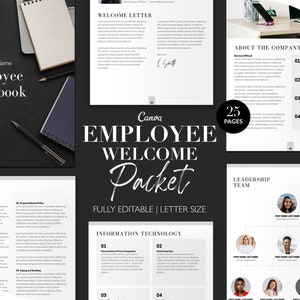 Employee Handbook Onboarding Welcome Packet Human Resource - Etsy