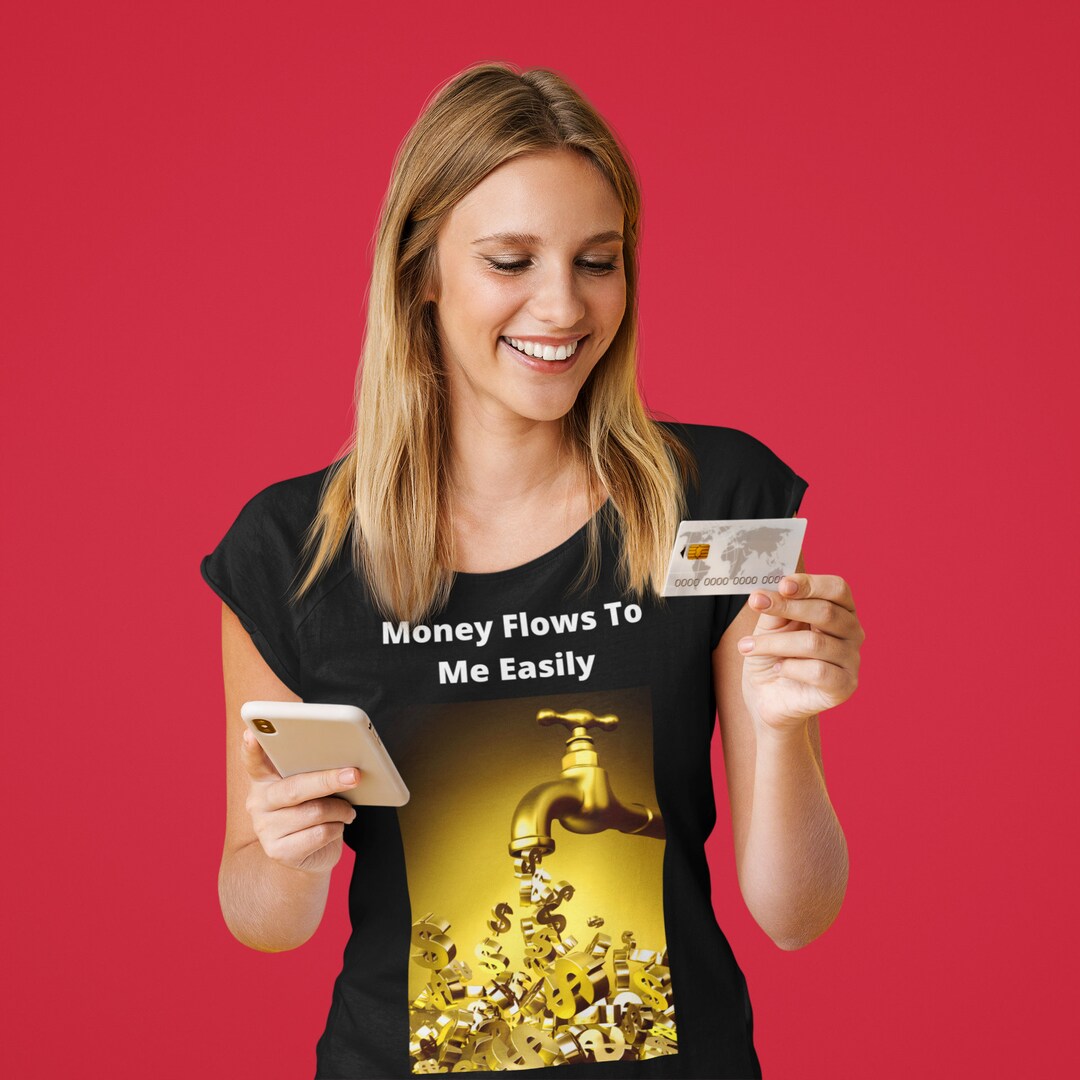 Money Tee Shirt, Money Flow Tshirt, Money Manifestation Shirt, Positive ...
