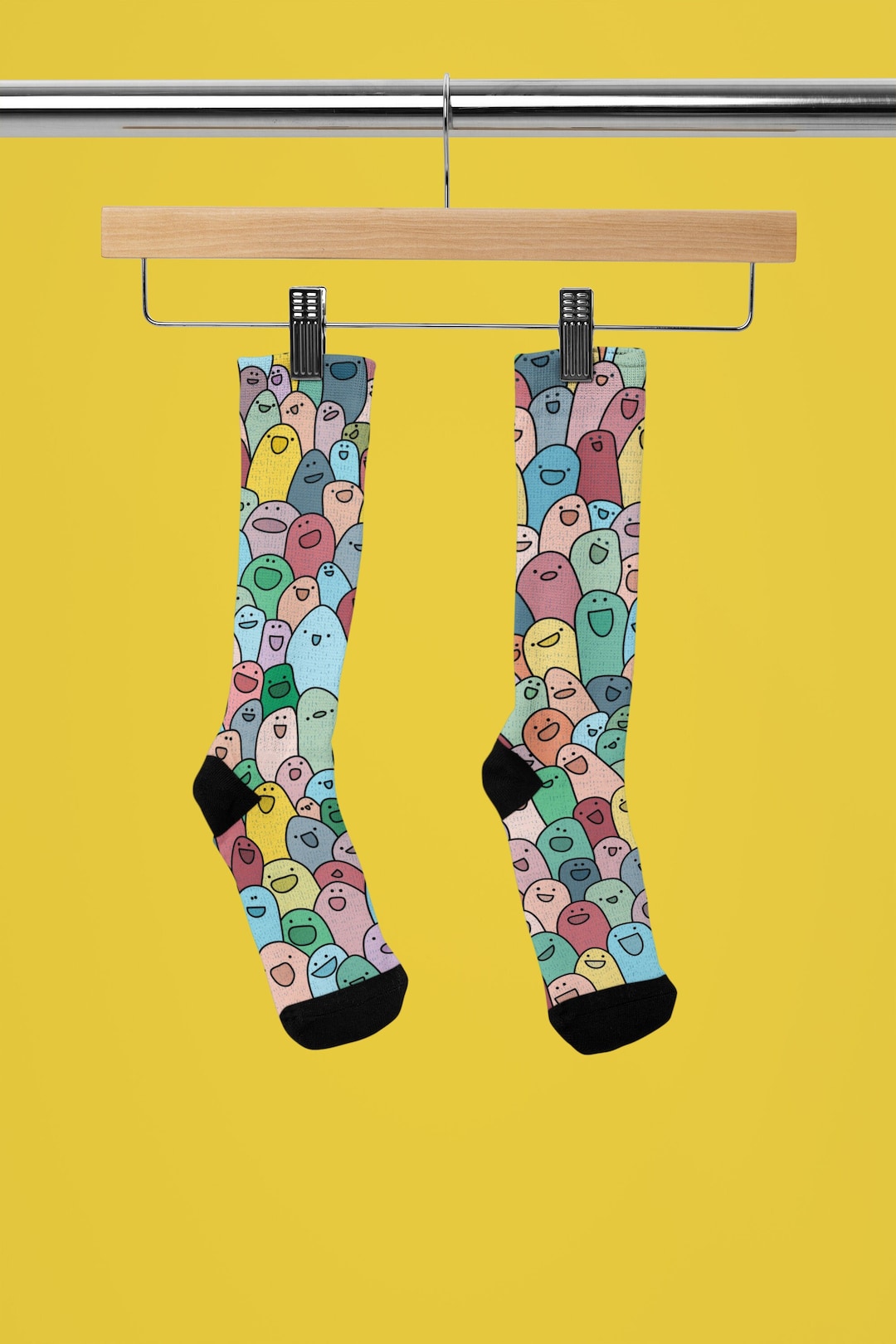 Rainbow Nuggets Socks: Funny Art, Colorful Happy Socks - Etsy