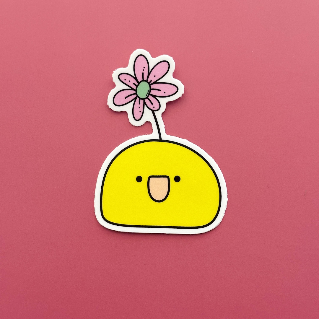 Nugget With Flower, 2.5 Inch Sticker, Collectible Vinyl Sticker for ...