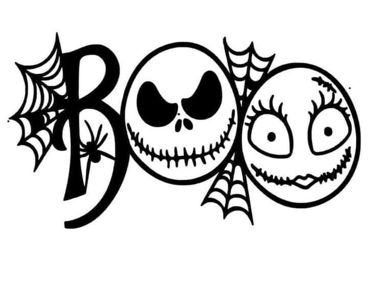 Nightmare before Christmas Boo Decal | Etsy