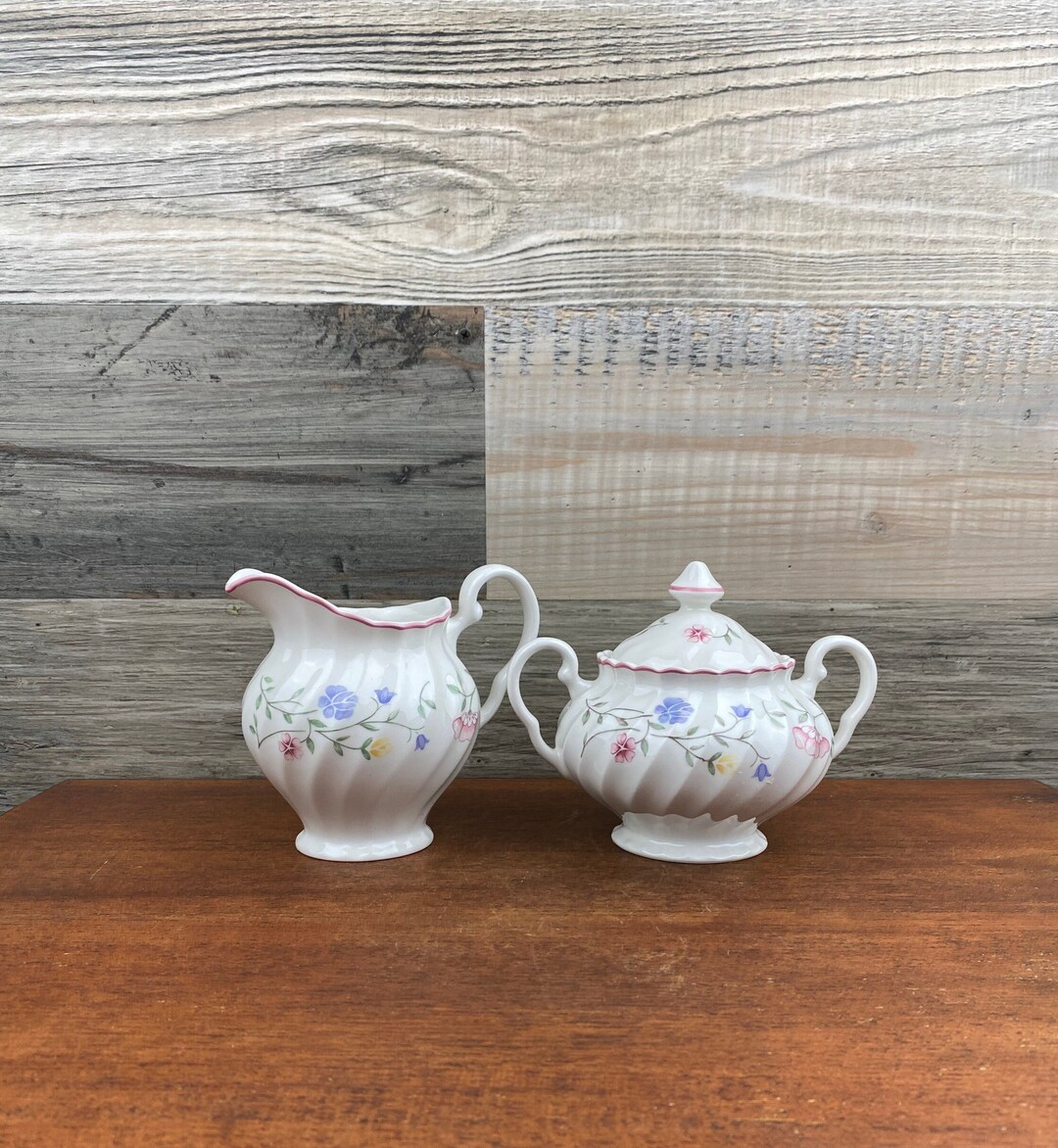 Johnson Brothers Summer Chintz Sugar Bowl and Creamer - Made in England ...
