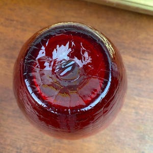 Vintage Pilgrim Crackle Glass Pitcher: Ruby Red With Golden Handle - Etsy
