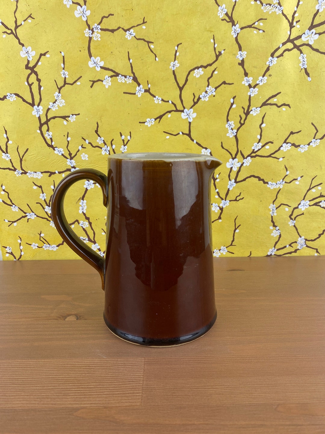 Vintage Denby Glazed Pottery Jug: Rustic Farmhouse Pitcher - Etsy