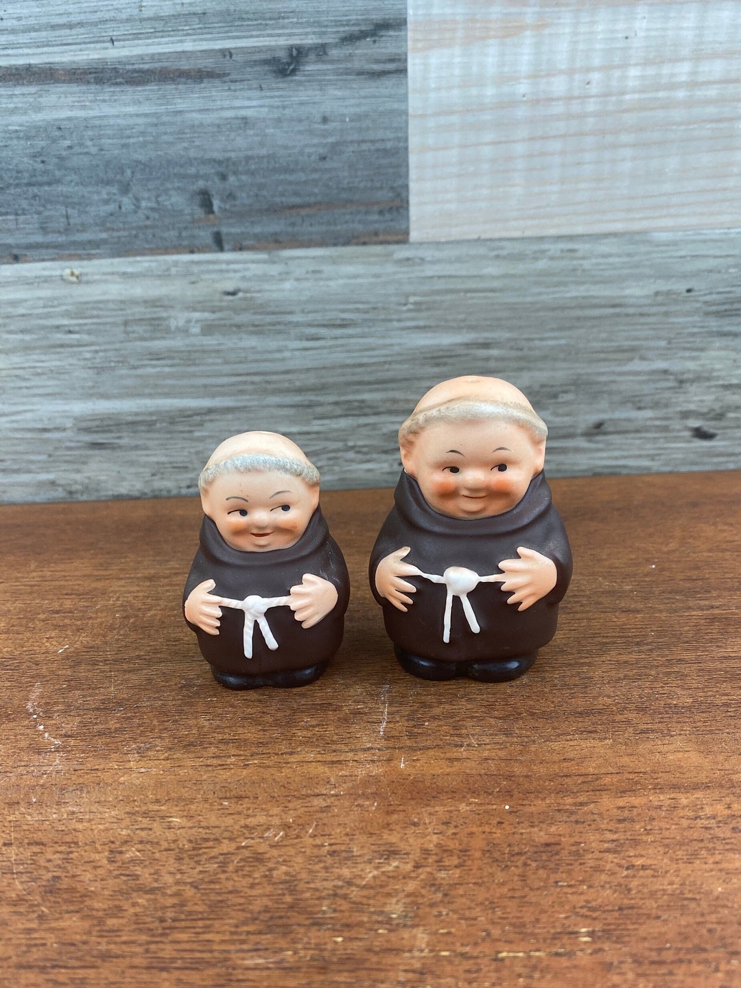 Goebel Monks, Salt Pepper Shaker, Friar Tuck, West Germany, Collectible ...