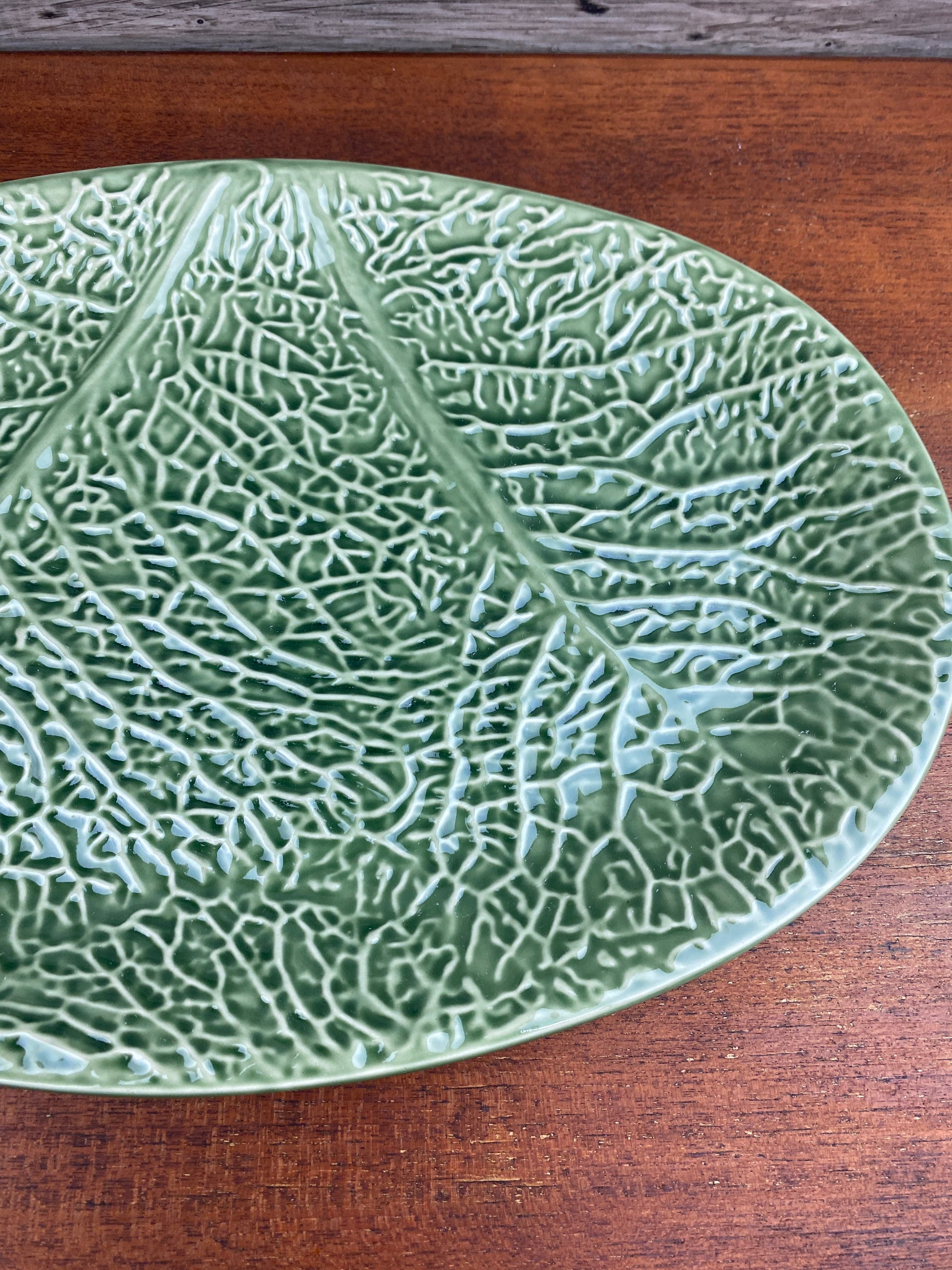 Majolica Cabbage Platter Ikea Smakbit Serving Tray Green - Etsy