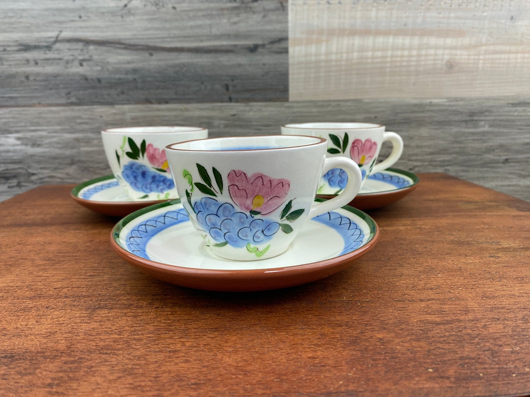 Vintage Set of Three 1950s Stangl Ware Mid Century Pottery Tea Cup and ...
