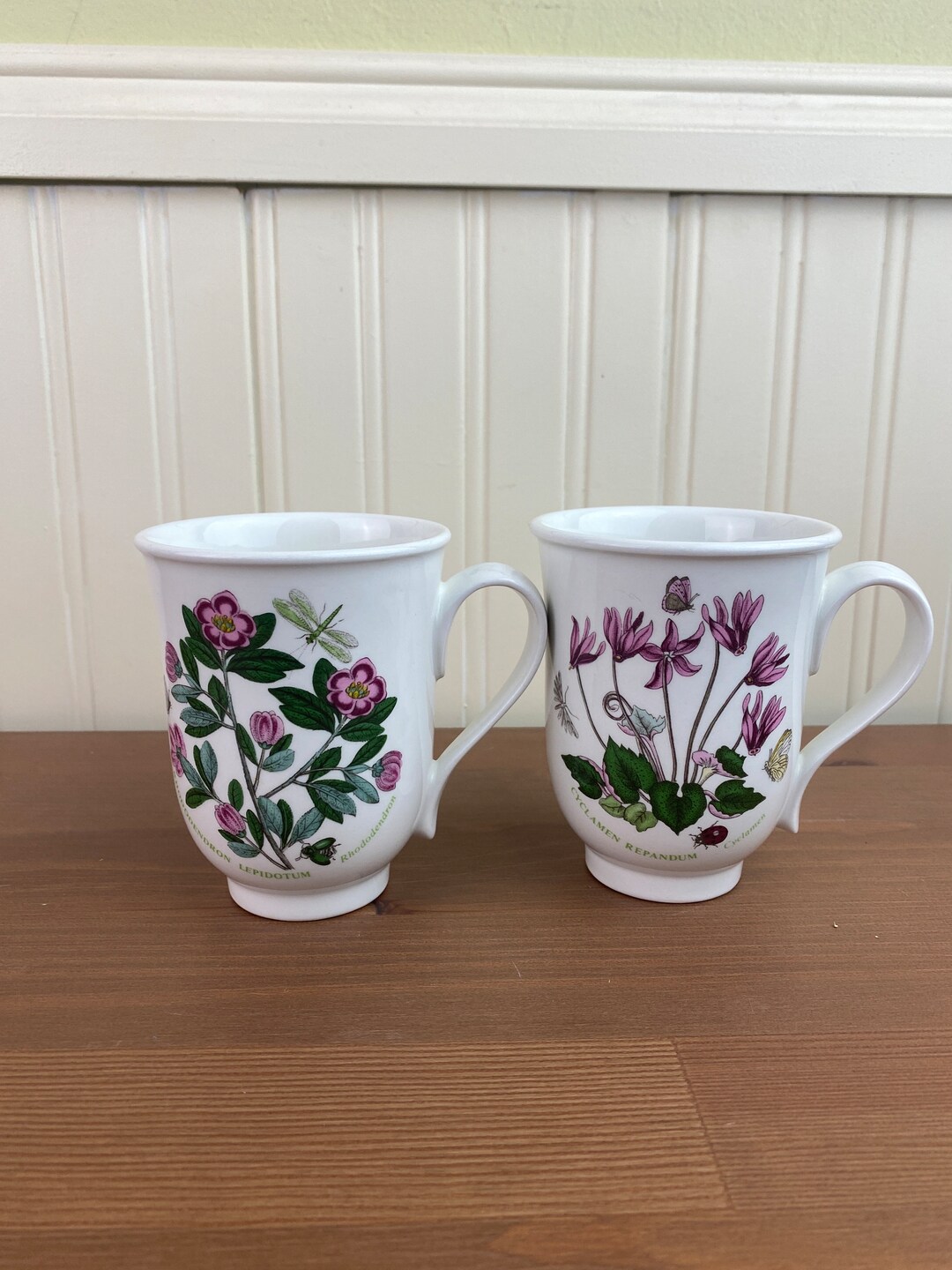 Portmeirion Botanic Garden Set of 2 Bell Shaped Mugs, Botanical Mugs - Etsy
