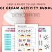 Ice Cream Activity Bundle for Kids, Printable Summer Activities, Ice ...