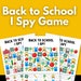 Back to School I Spy Activity for Kids, Back to School Printable, First ...