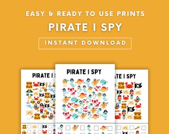 Pirate Search and Find Game, Printable Pirate-themed Party Game for ...