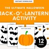 Halloween Jack-o'lantern Activity, Pumpkin Printable, Printable ...