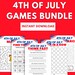 4th of July Activity Bundle for Kids, 4th of July Games, Independence ...