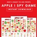 Apple Activity Bundle for Kids, Printable Learning Activity, Apple ...