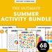 Ice Cream Activity Bundle for Kids, Printable Summer Activities, Ice ...
