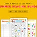 Summer Reading Bundle for Kids, Reading Printable Activities, Reading ...