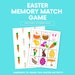 Easter Memory Match Game for Kids, Printable Easter Games, Classroom ...