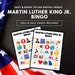 Martin Luther King Jr. Bingo, Martin Luther King Activity, Martin ...