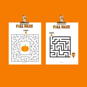 Fall Activity Bundle for Kids, Fall Activities, Autumn Activity Sheet ...