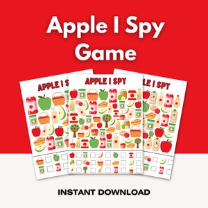 Apple Activity Bundle for Kids: Printable Learning Worksheets (digital ...