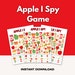 Apple Activity Bundle for Kids: Printable Learning Worksheets (digital ...