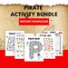 Pirate Activity Bundle for Kids, Pirate Themed Worksheets, Printable ...
