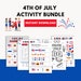 4th of July Activity Bundle for Kids, 4th of July Games, Independence ...