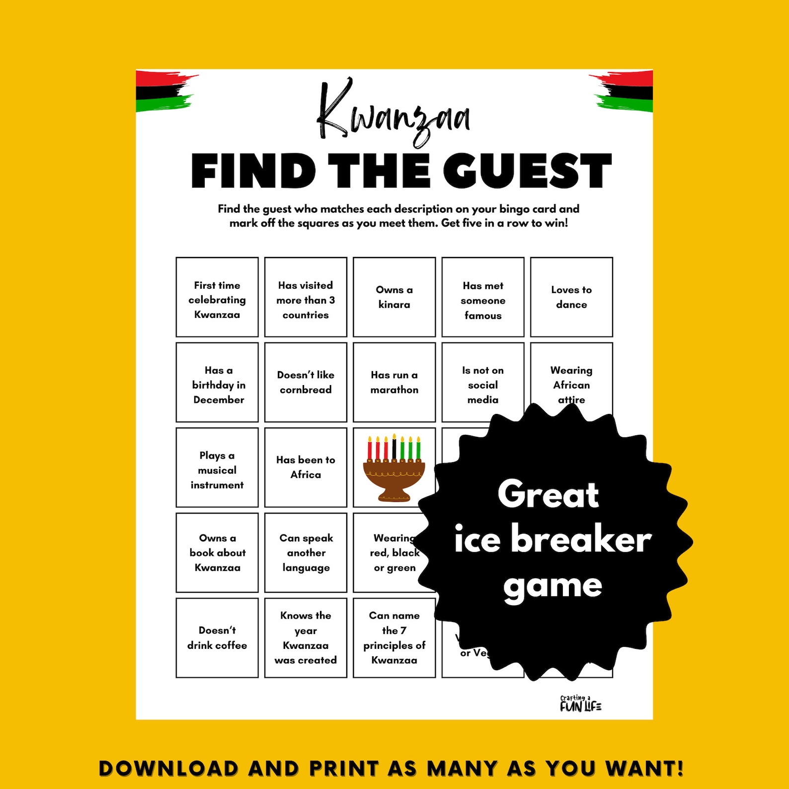 Kwanzaa Party Games, Kwanzaa Trivia Game, Kwanzaa Party, African ...