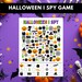 Halloween I Spy Game for Kids, Halloween Printable Games, Look and Find ...
