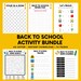 Back to School Activity Bundle: 76 Pages of Printable Games (digital ...