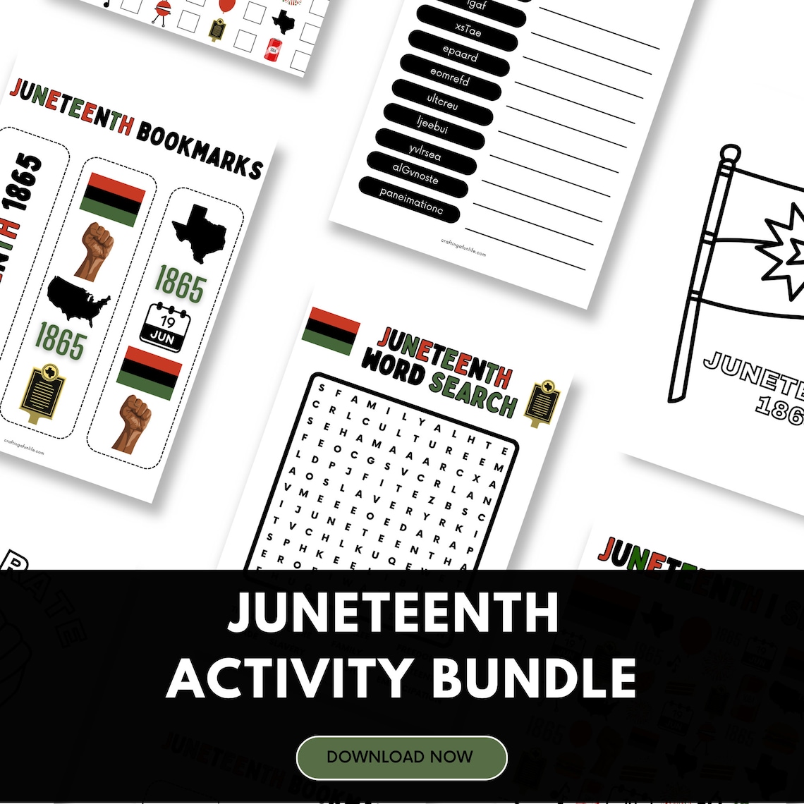 Juneteenth Activities, Kids Juneteenth Games, Juneteenth Activity ...
