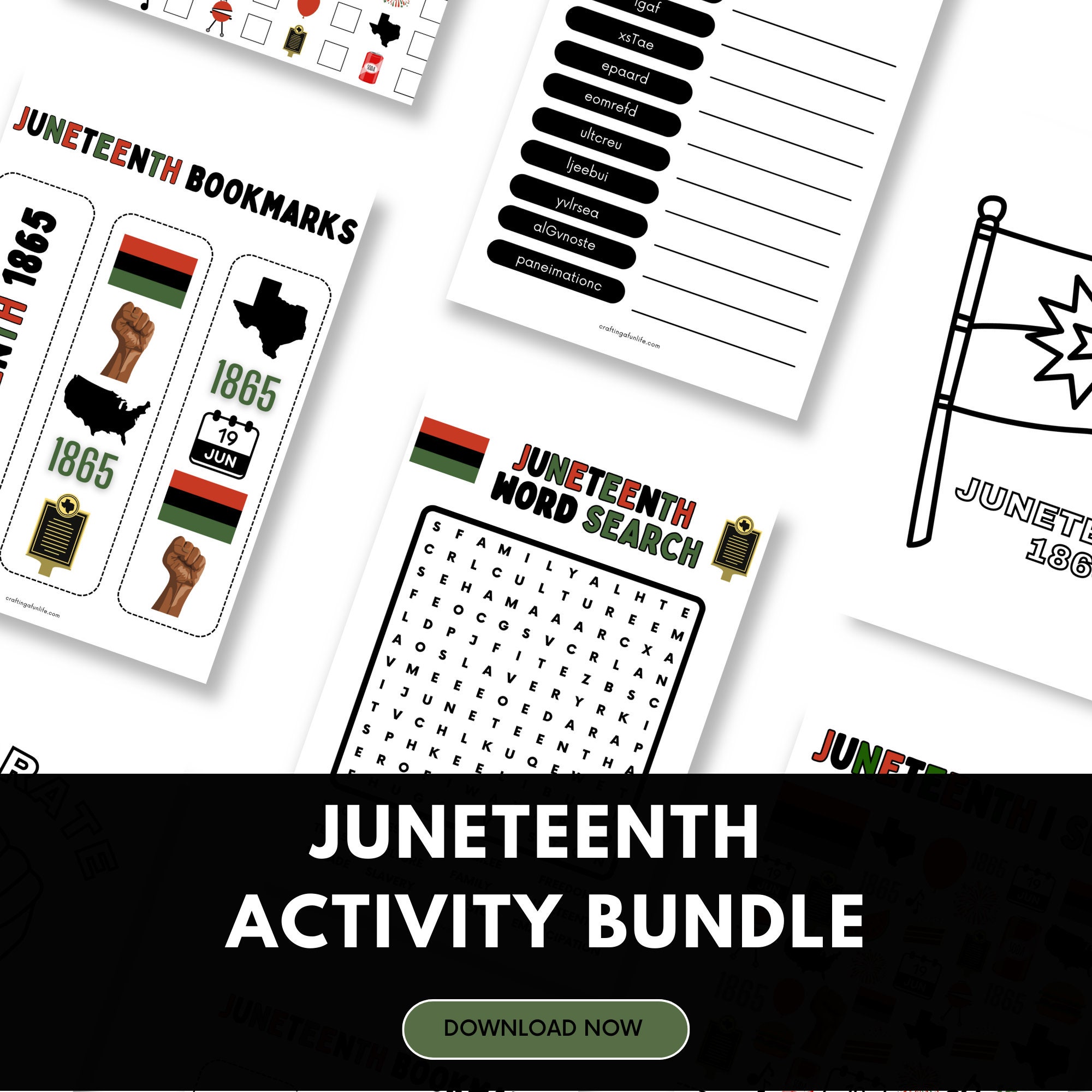 Juneteenth Activities, Kids Juneteenth Games, Juneteenth Activity ...
