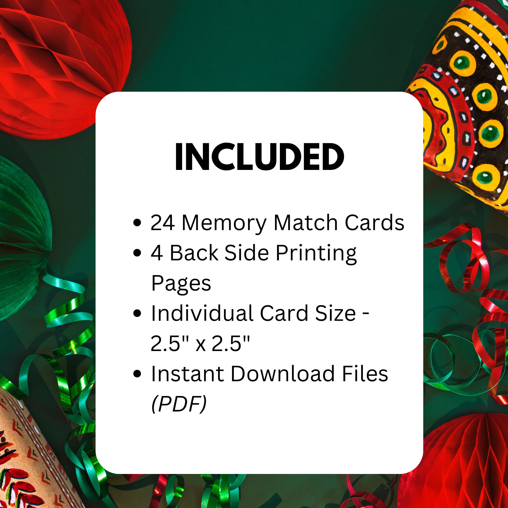 Kwanzaa Memory Match Game for Kids (digital Download) - Etsy