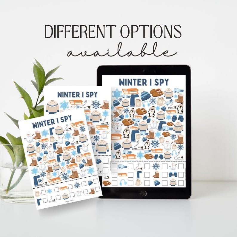 Winter I Spy Game for Kids: Winter Printable Activity (PDF) - Etsy