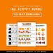 Fall Activity Bundle for Kids, Fall Activities, Autumn Activity Sheet ...