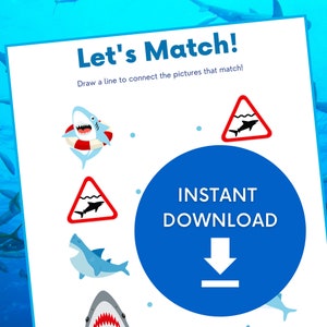 Shark Activity Bundle for Kids, Summer Activities for Kids, Printable ...