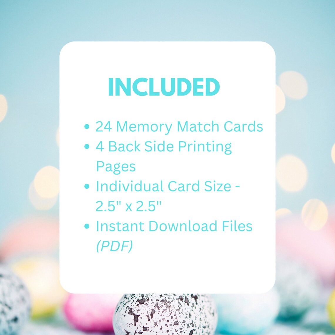 Easter Memory Match Game for Kids, Printable Easter Games, Classroom ...