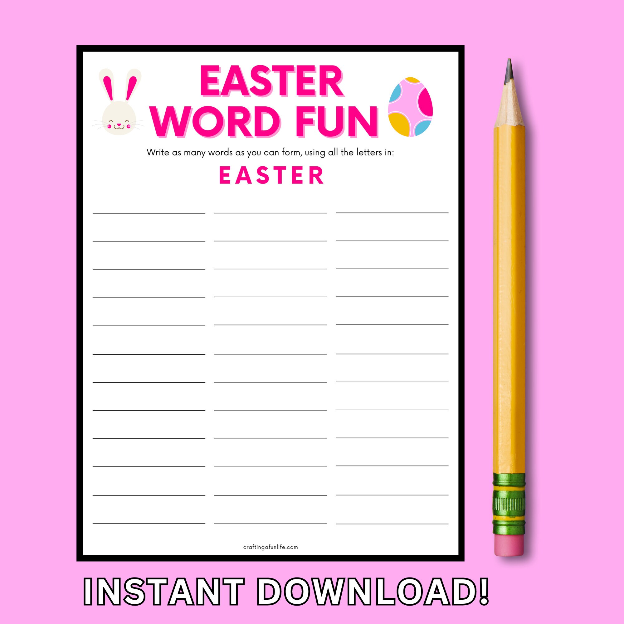 Easter Activity Bundle for Kids, Kid Games, Easter Coloring Pages, I ...