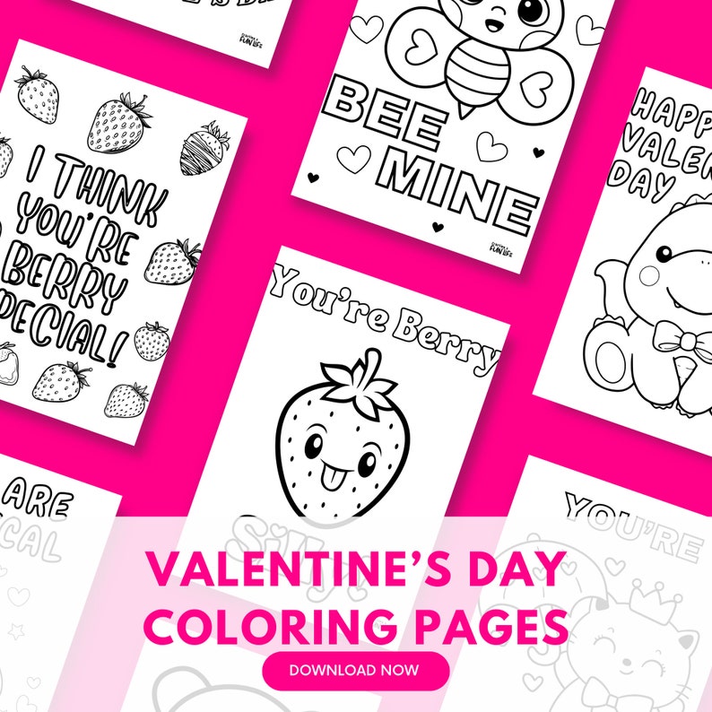 Valentine’s Day Coloring Pages for Kids, Kid’s Coloring Pages, Easy ...