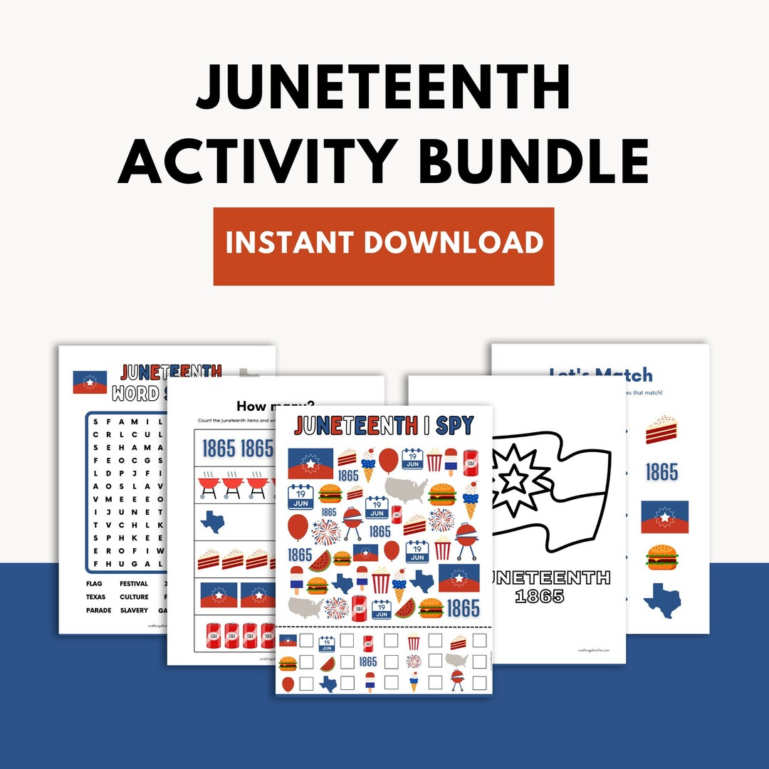 Juneteenth Activities, Kids Juneteenth Games, Juneteenth Activity ...
