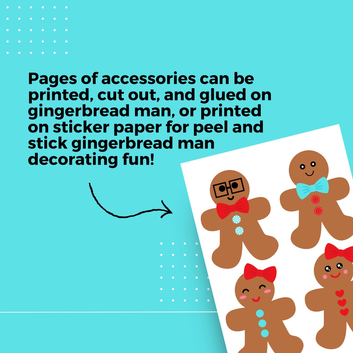 Build a Gingerbread Man, Christmas Activity, Busy Book Printable ...